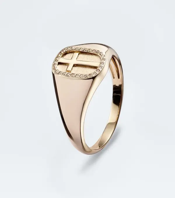 SYDNEY EVAN Cross Icon Ring