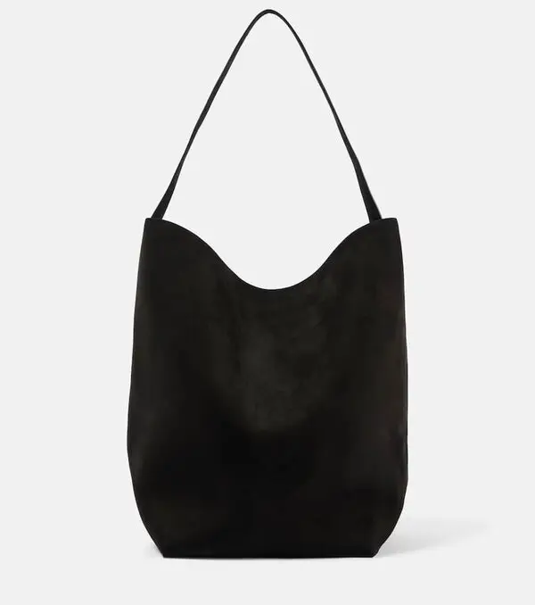 THE ROW N/s Park Large Leather Tote Bag - Black