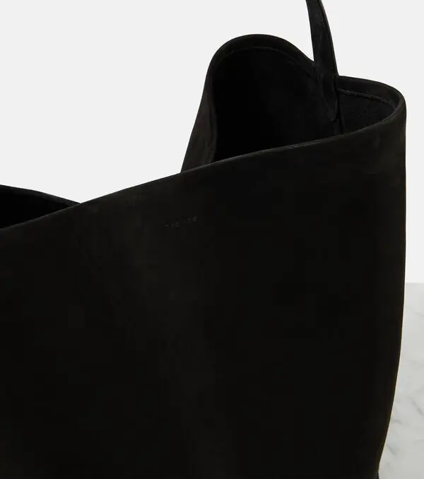 THE ROW N/s Park Large Leather Tote Bag - Black