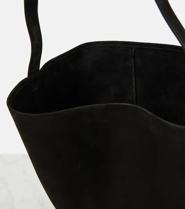 THE ROW N/s Park Large Leather Tote Bag - Black