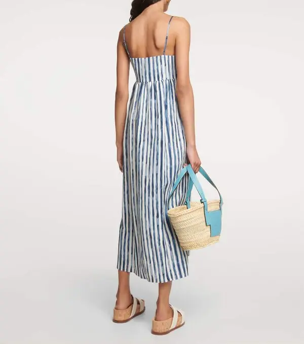 Vince Striped Midi Dress