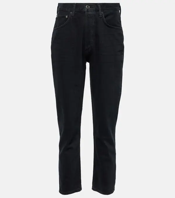 AGOLDE Riley Crop High-rise Slim Jeans