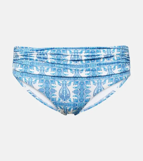 Melissa Odabash Printed Bel Air Bikini Bottom - Blue