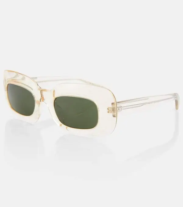 Khaite X Oliver Peoples 1966c Rectangular Sunglasses - Transparent