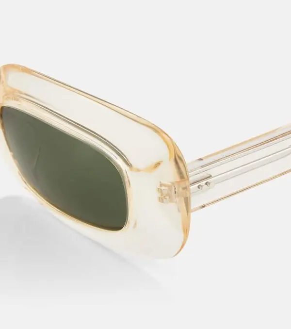 Khaite X Oliver Peoples 1966c Rectangular Sunglasses - Transparent