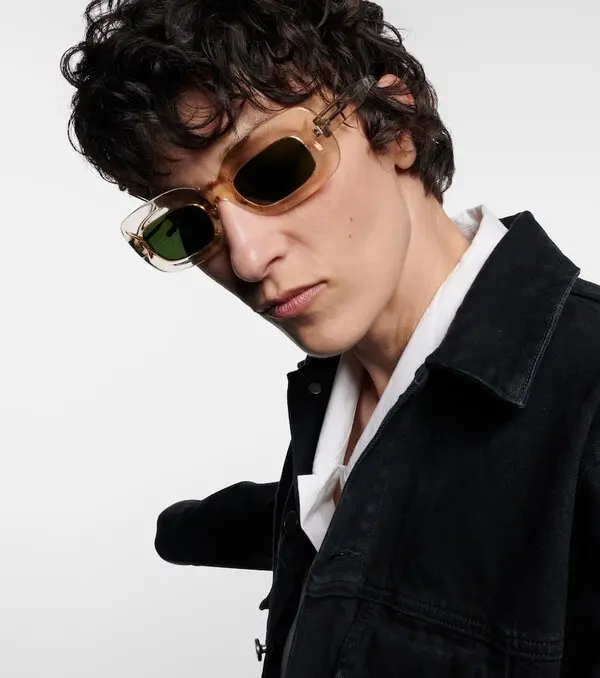 Khaite X Oliver Peoples 1966c Rectangular Sunglasses - Transparent