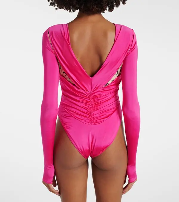 MARINE SERRE Regenerated Jersey Bodysuit