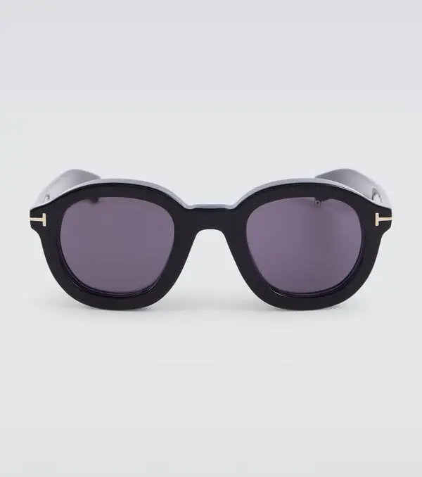 TOM FORD Raffa Round Sunglasses - Black
