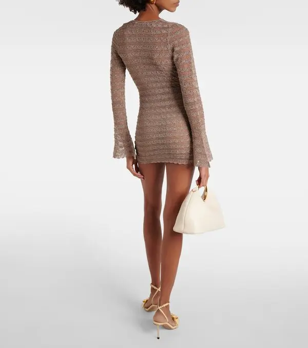 AYA MUSE Lace Knit Minidress