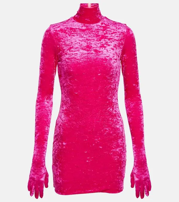 Vetements Velvet Mini Dress