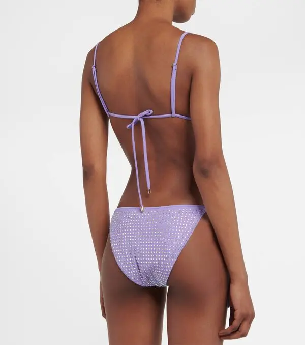 SELF-PORTRAIT Embellished Bikini Bottoms