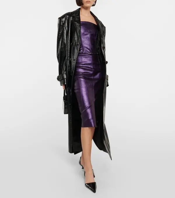 Stouls Rosalia Metallic Leather Bustier