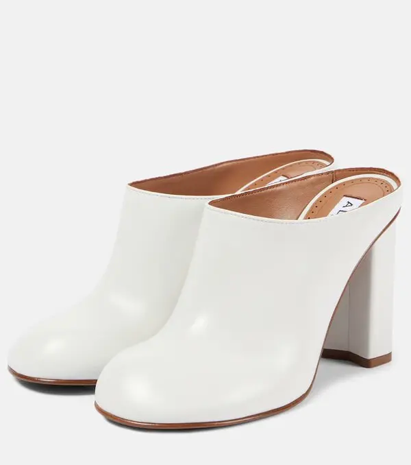 Alaïa Babylone Leather Mules