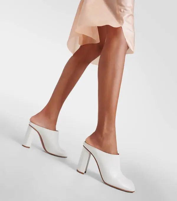 Alaïa Babylone Leather Mules