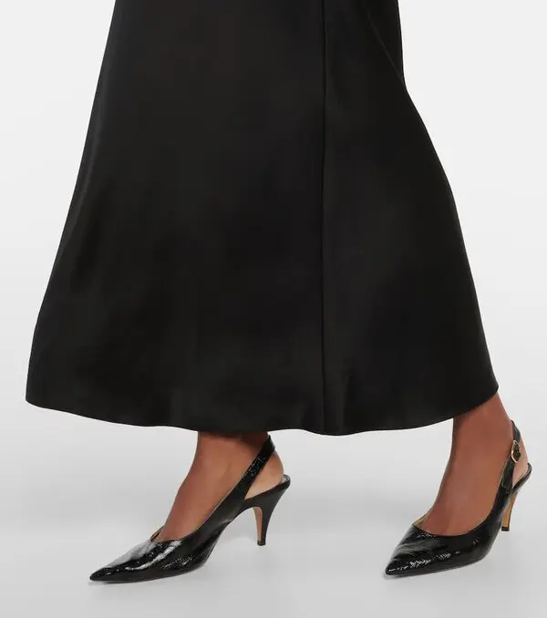Khaite Joely Satin Slip Dress