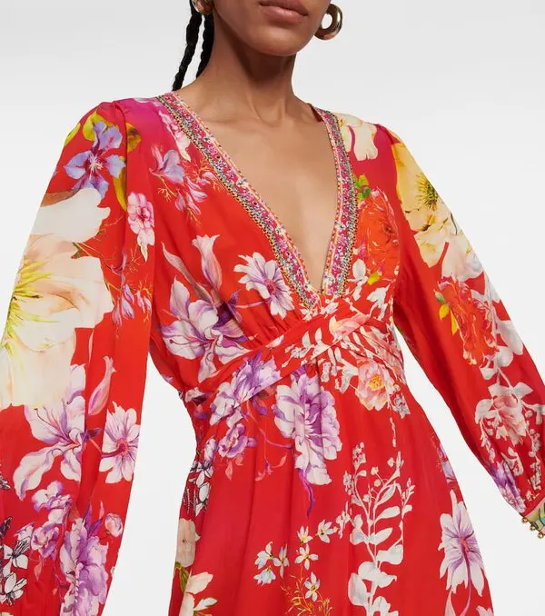 Camilla Embellished Silk Maxi Dress
