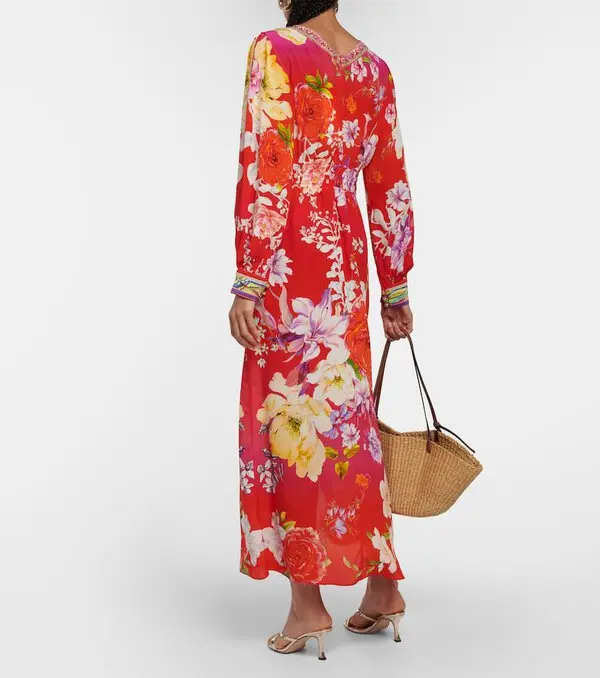 Camilla Embellished Silk Maxi Dress