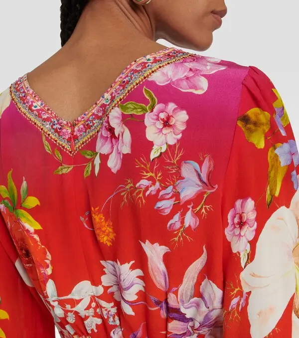Camilla Embellished Silk Maxi Dress