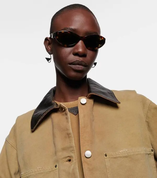 Prada Symbole Cat-eye Sunglasses - Brown