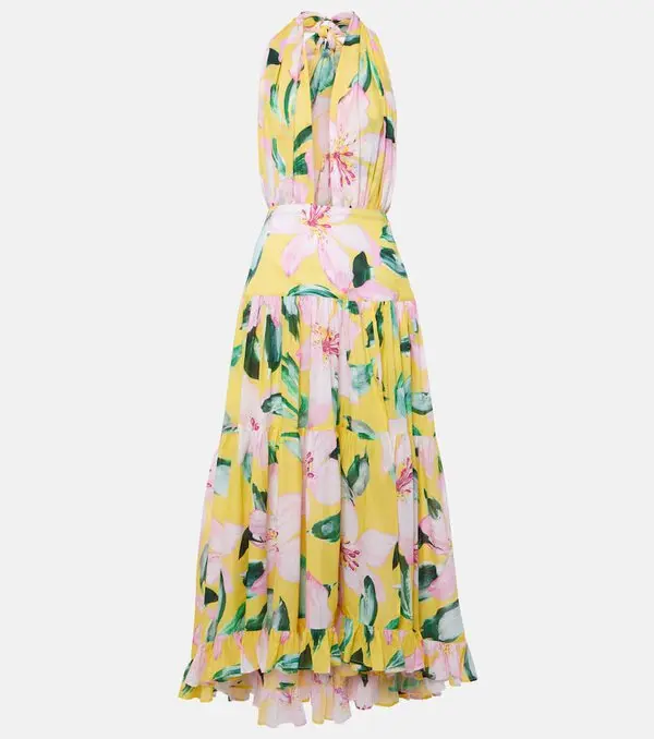 ALEXANDRA MIRO Marie Rose Floral Midi Dress - Multicoloured