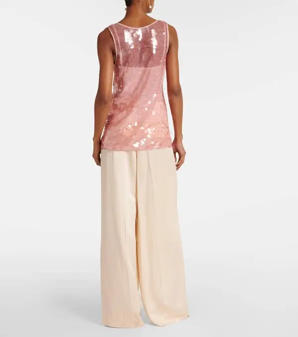 XU ZHI Sequined Tank Top