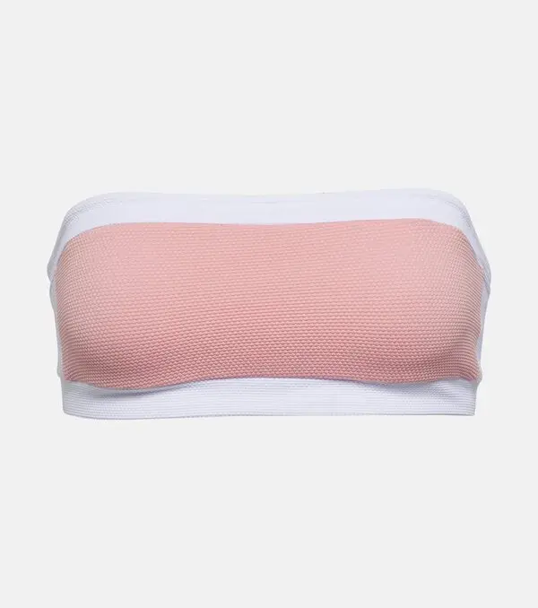 ALEXANDRA MIRO Whitney Strapless Bikini Top - Pink