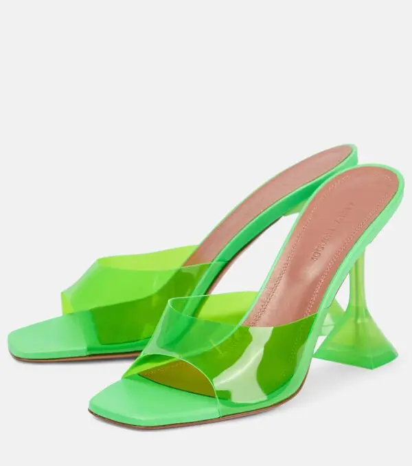 Amina Muaddi Lupita Pvc Mules