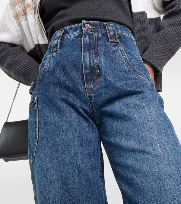 Brunello Cucinelli Mid-rise Wide-leg Jeans