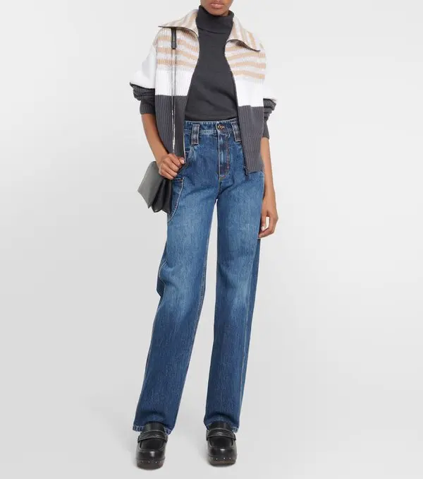 Brunello Cucinelli Mid-rise Wide-leg Jeans