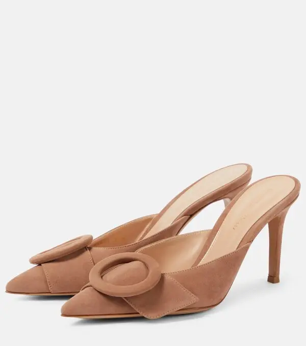 GIANVITO ROSSI Suede Mules