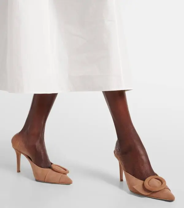 GIANVITO ROSSI Suede Mules