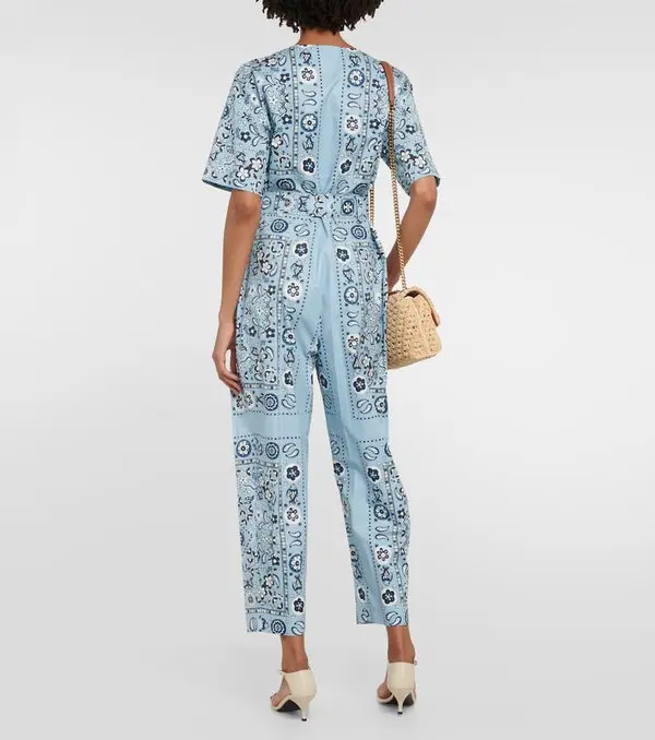 Tory Burch Printed Cotton Jumpsuit