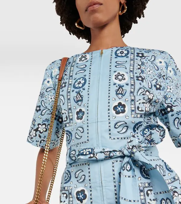 Tory Burch Printed Cotton Jumpsuit