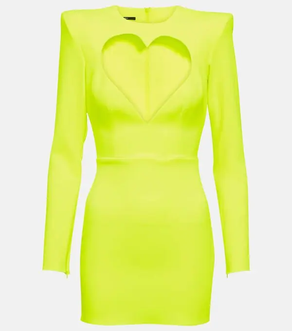 Alex Perry Heart Cutout Minidress