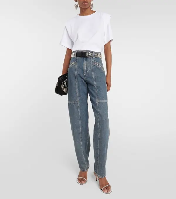 Isabel Marant Étoile Zelitos Cotton Top - White