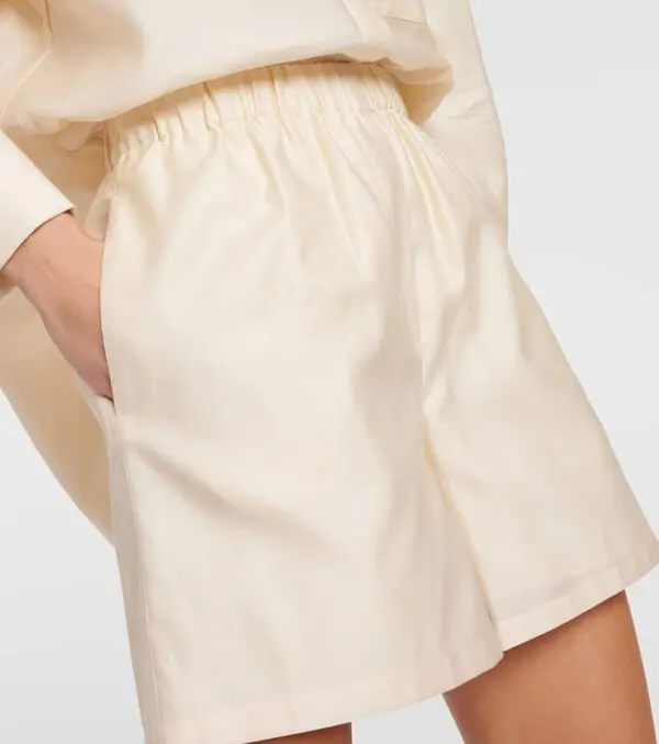 Max Mara Piadena High-rise Cotton Shorts