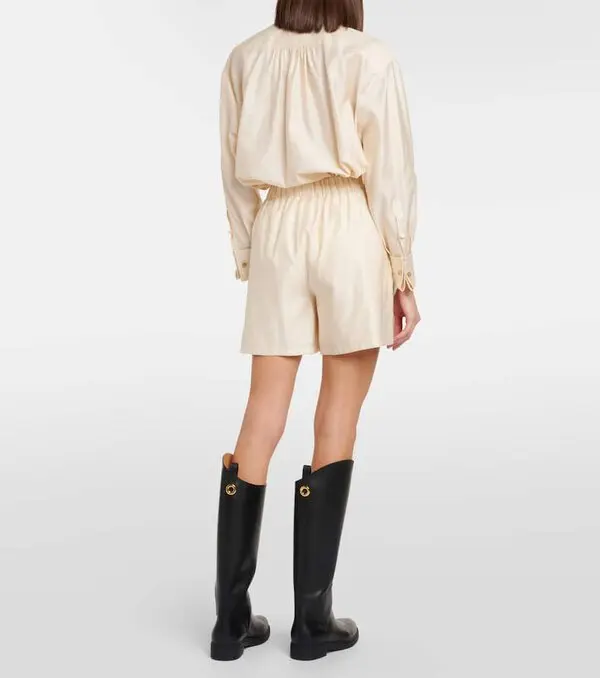 Max Mara Piadena High-rise Cotton Shorts