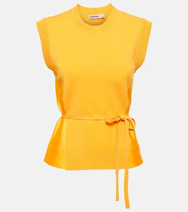Simkhai Rosalia Belted Top