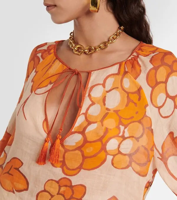 Etro Printed Ramie Tunic