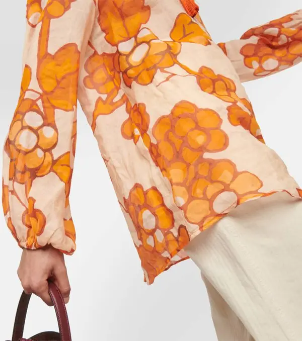 Etro Printed Ramie Tunic