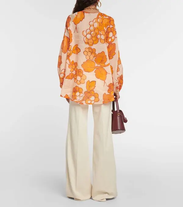 Etro Printed Ramie Tunic