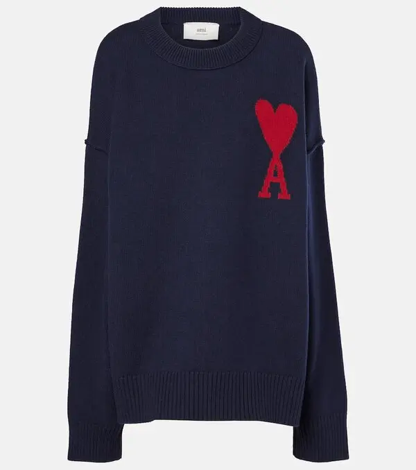 AMI Paris De Coeur Wool Sweater