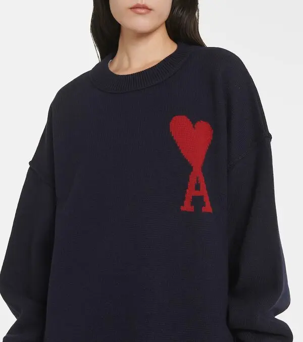 AMI Paris De Coeur Wool Sweater