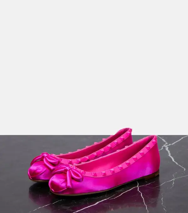 Valentino Garavani Rockstud Ballet Flats - Pink