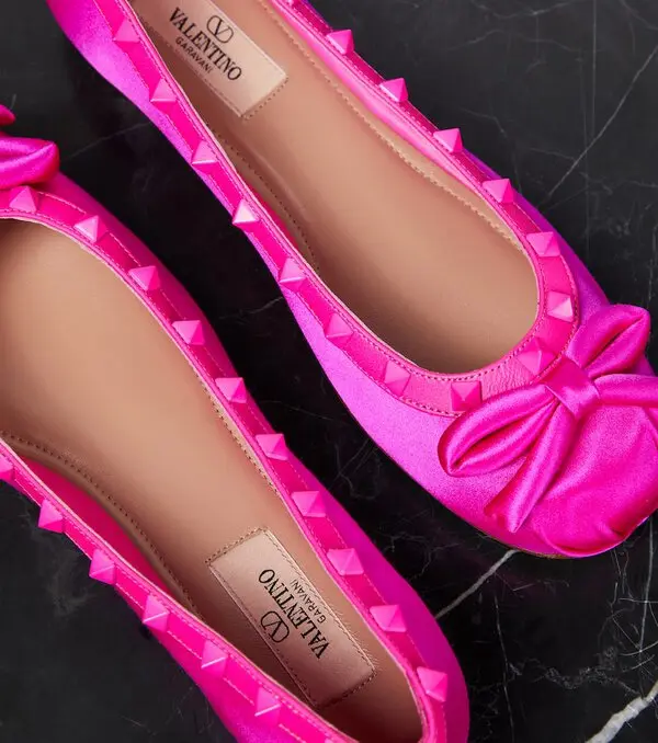 Valentino Garavani Rockstud Ballet Flats - Pink