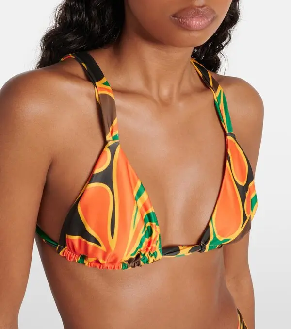 Faithfull The Brand Mary Printed Bikini Top
