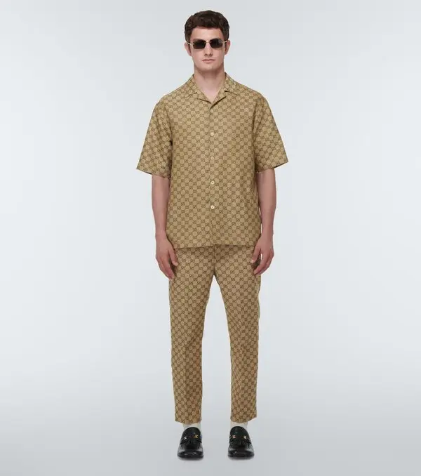 Gucci Gg Supreme Cotton-blend Pants