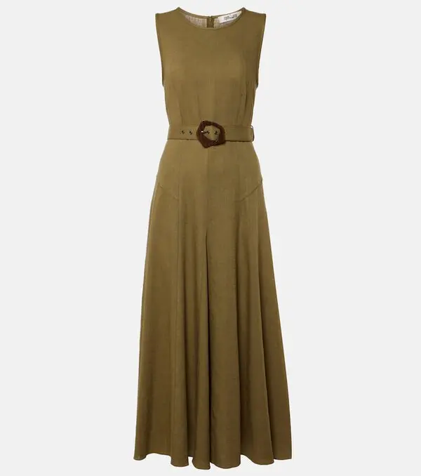 Diane Von Furstenberg Elliot Belted Maxi Dress - Green