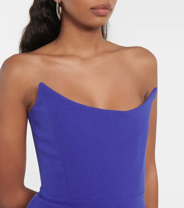 Alex Perry Strapless Crepe Mini Dress