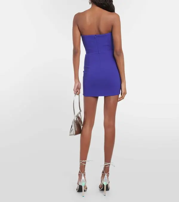 Alex Perry Strapless Crepe Mini Dress